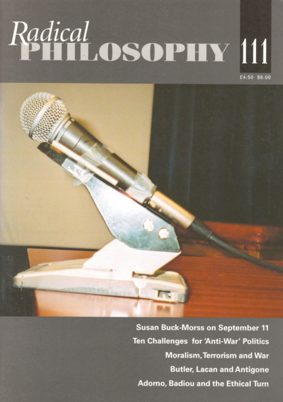 Peter Dews · Uncategorical imperatives: Adorno, Badiou and the ethical ...