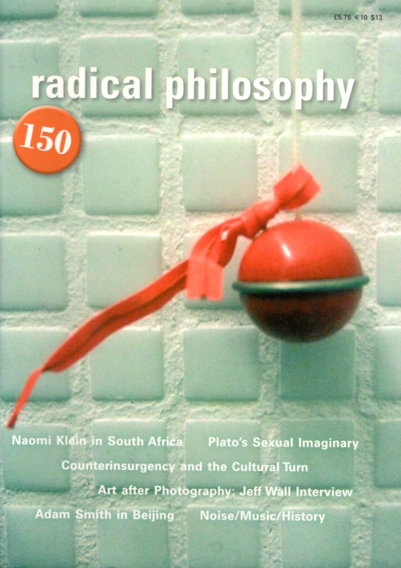 Radical Philosophy · 150 Contents Page (2008)