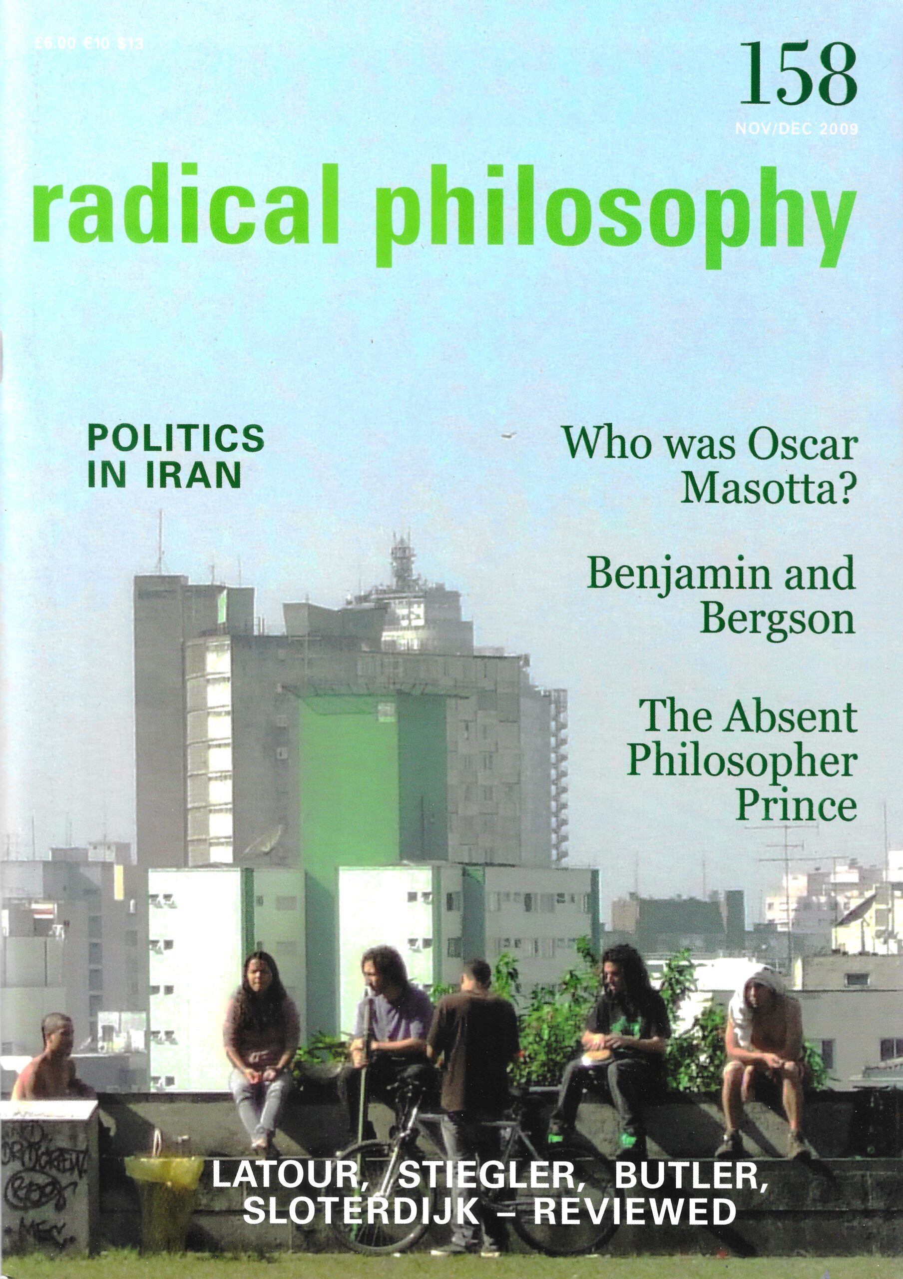 Radical Philosophy issue 158 (Nov/Dec 2009)