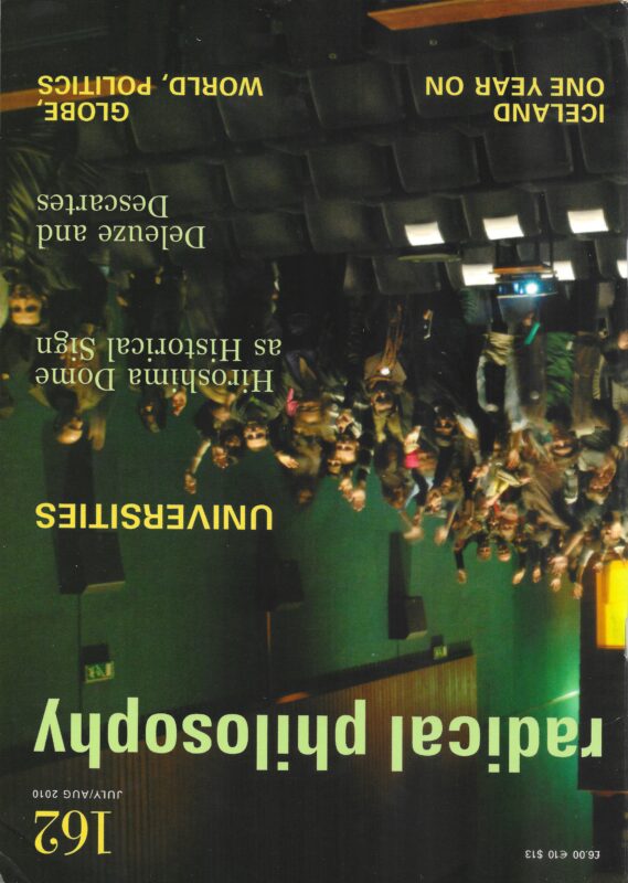 Radical Philosophy · 162 Contents Page (2010)